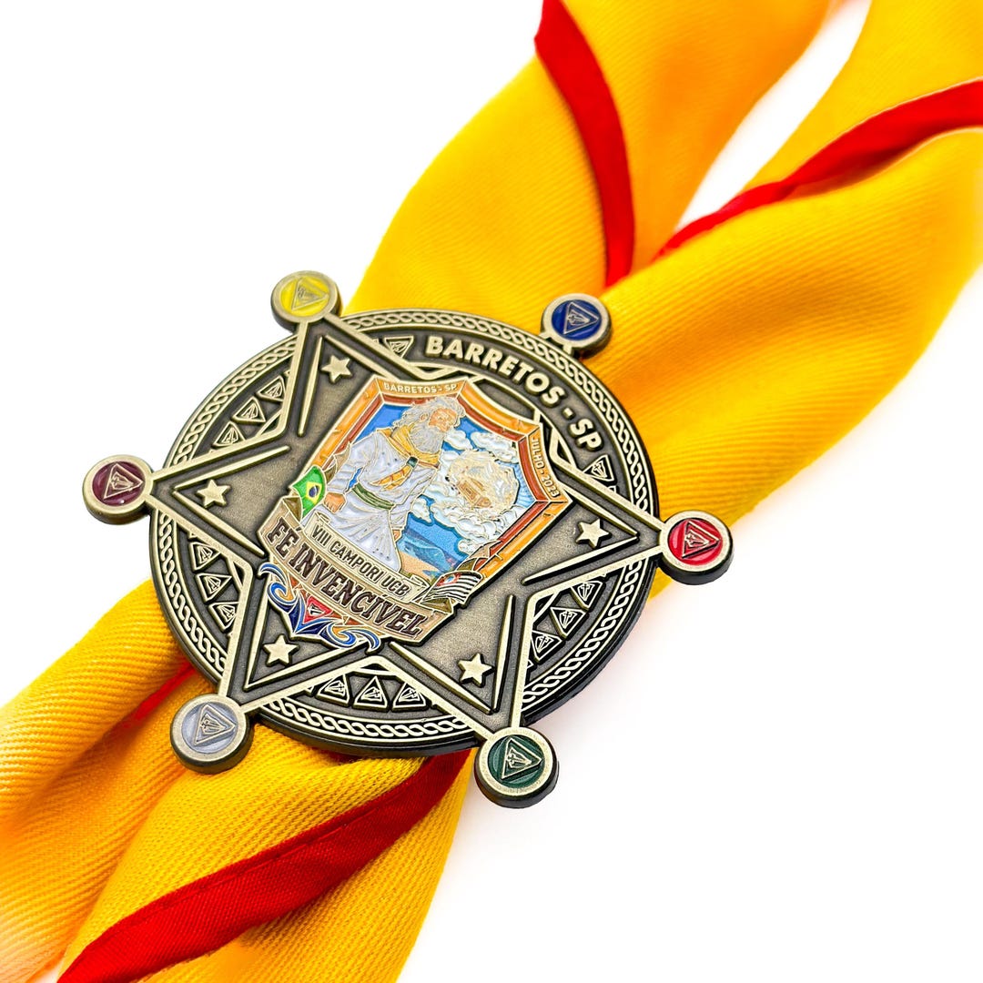 UCB Camporee "fé Invencível" Star Badge Scarf Slide - Etsy