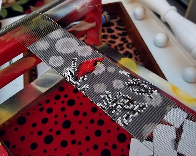 Cardinal Outlooking Bead Loom Cuff Pattern - Etsy