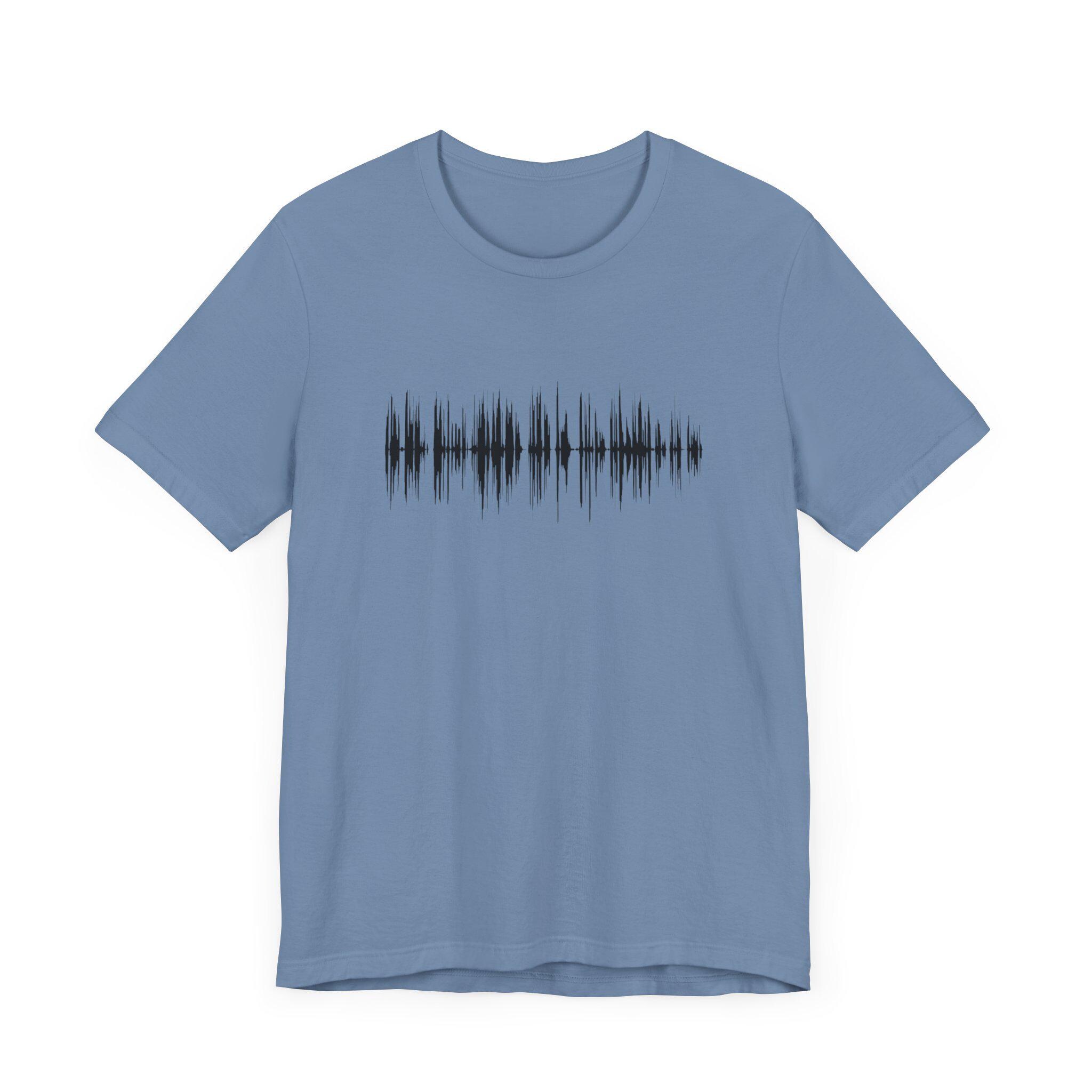 Waveform Art T-shirt: Audio Tech Graphic Tee - Etsy