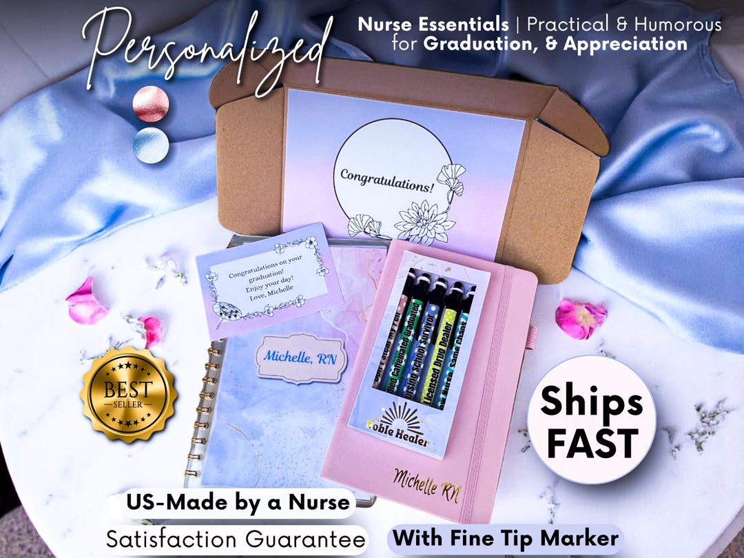 Personalized Nurse Gift Set,nurse Care Package,rn Nurse Gift Basket ...