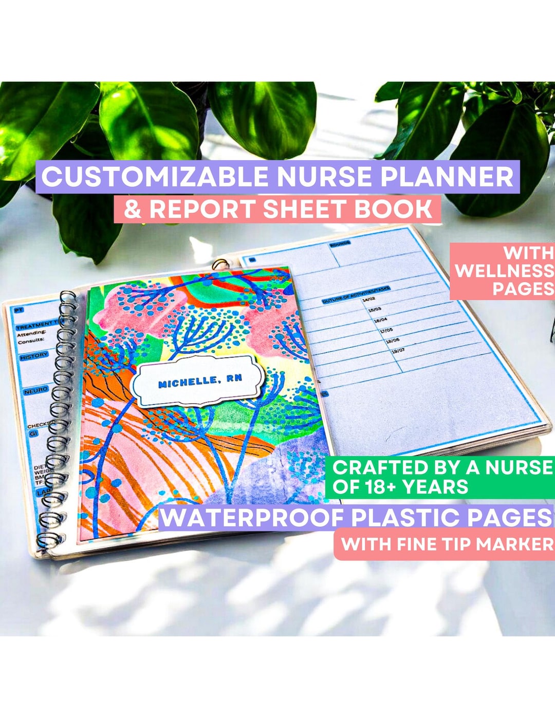 Nurse Report Book,nurse Shift Report Template,icu Nurse Report Sheet ...