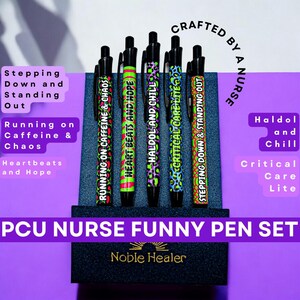 Funny ICU Nurse Pen Set, Funny Nurse Gifts, CCU Nurse Gift, Nurse Gag ...