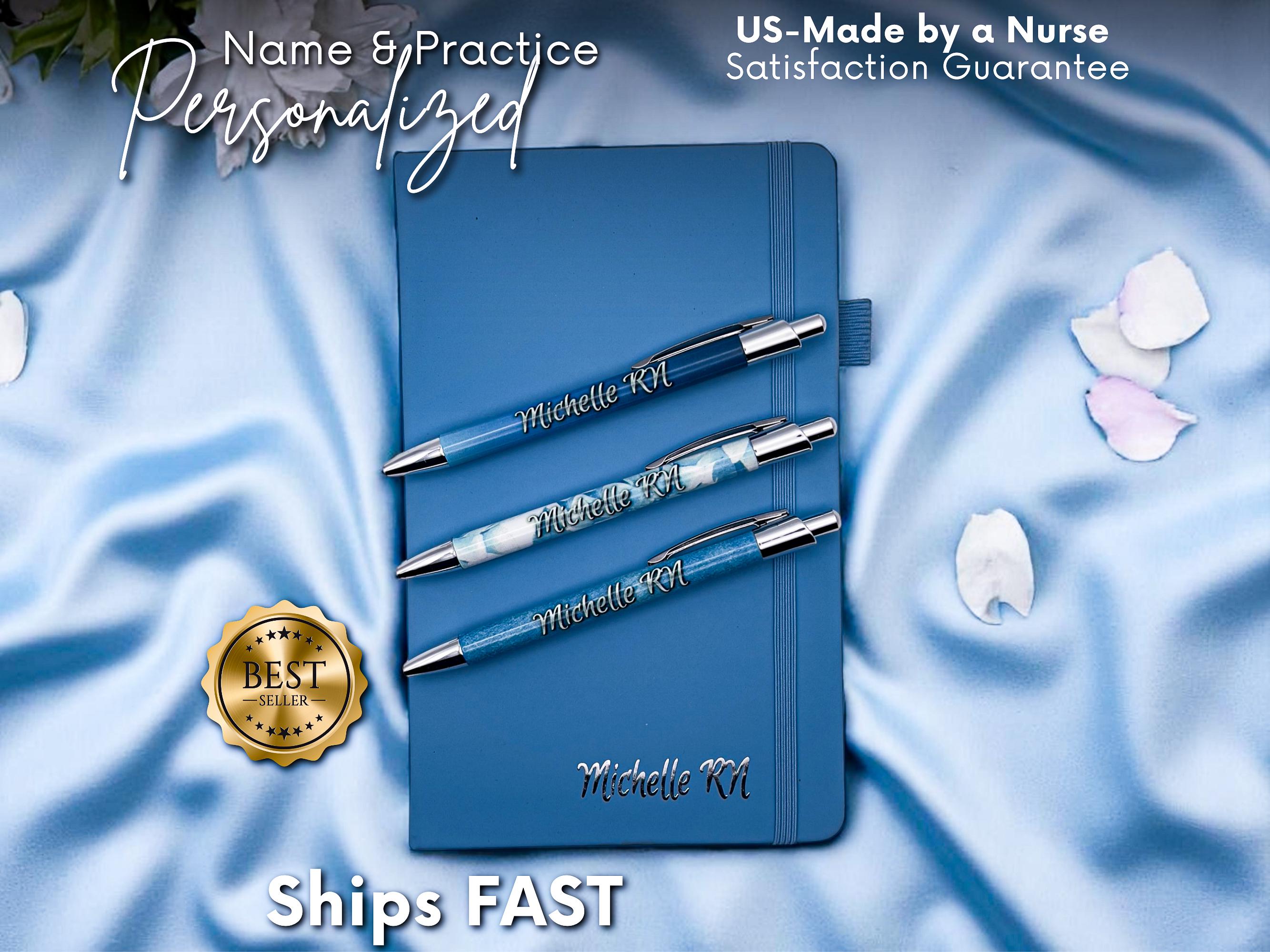 Personalized Nurse Pen Set & Journal | Custom Nurse Gifts,icu,pcu,rn ...