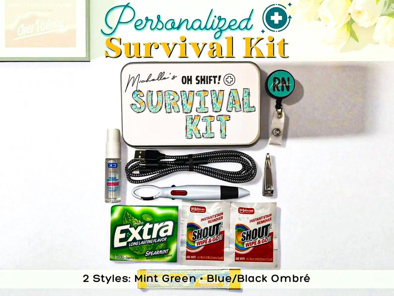 Personalized Nurse Survival Kit Care Package –new Nurse Graduation Gift ...