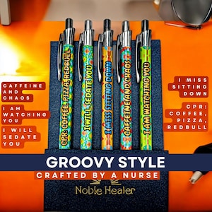 Funny Nurse Pen Set – CNA, New Nurse Gift, ICU Nurse Gift, Medsurg ...