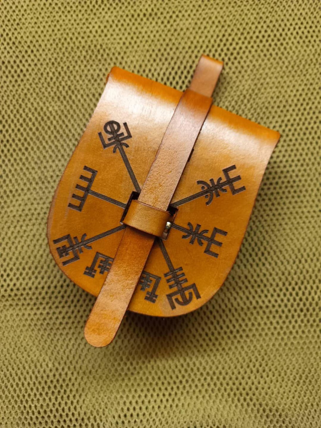 Engraved Leather Viking Birka Belt Pouch - Etsy