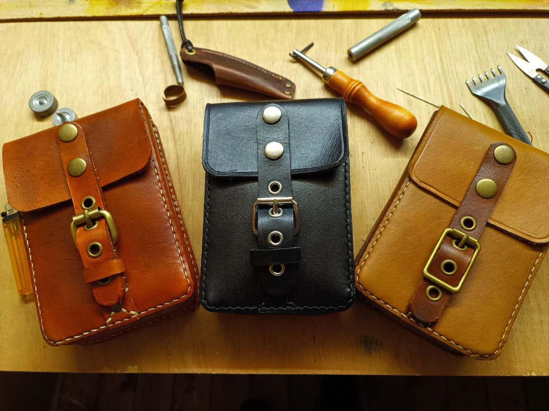 Handmade Leather MOLLE Utility Pouch - Etsy