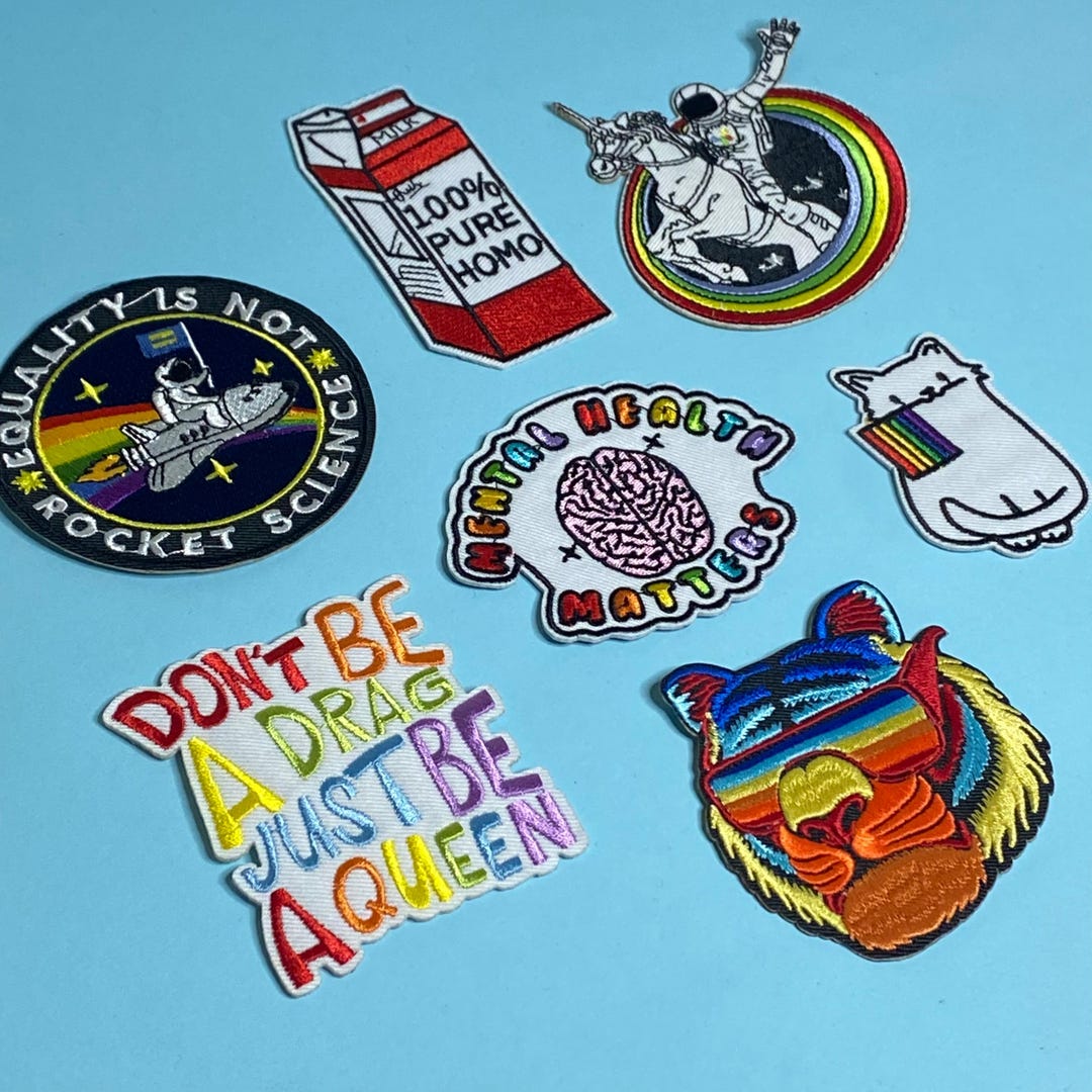 LGBTQ+ Pride Patches for Bags, Hats, Jackets & More | Custom Iron-on ...
