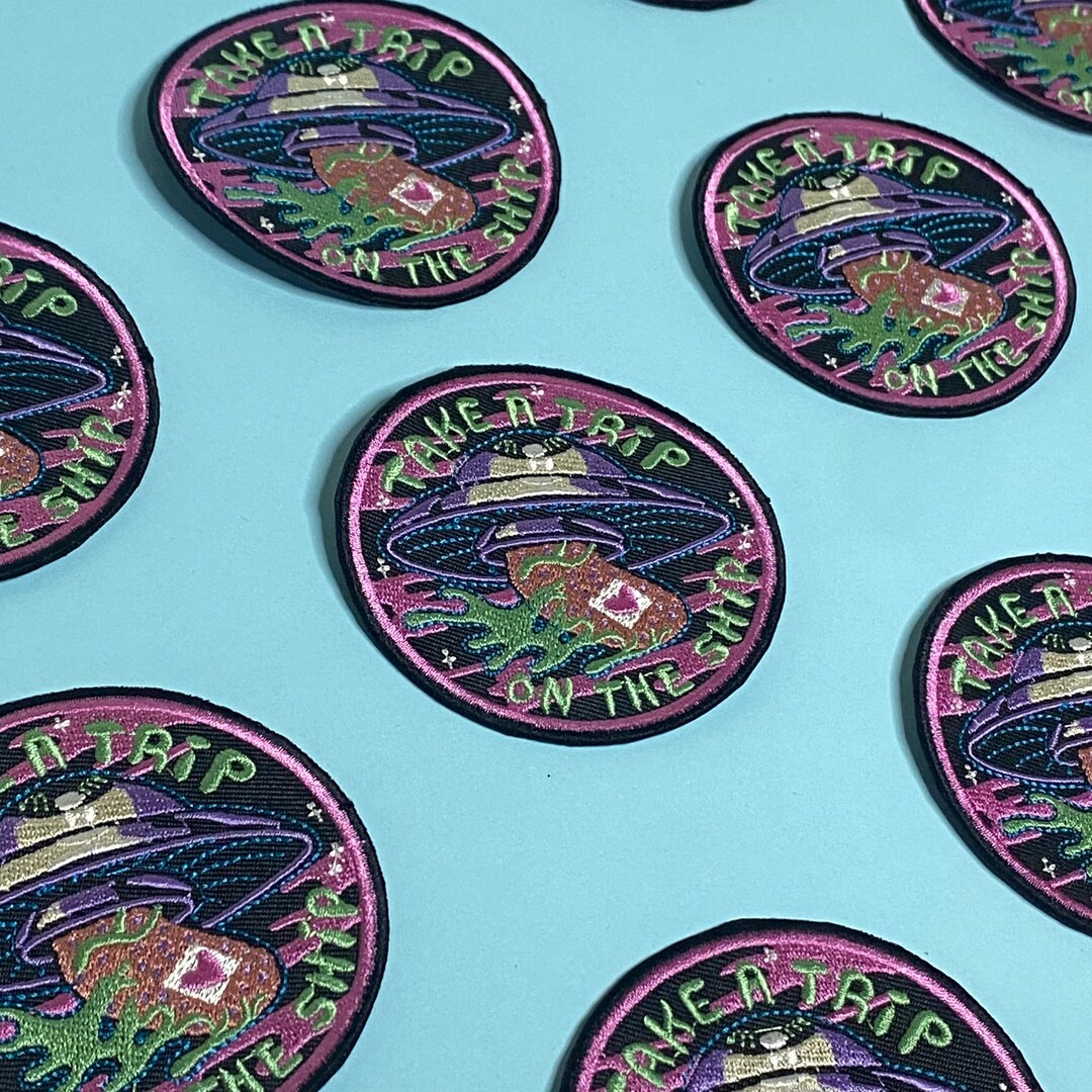 Take a Trip on a Ship Patch for Bags, Hats, Jackets & More | Custom ...
