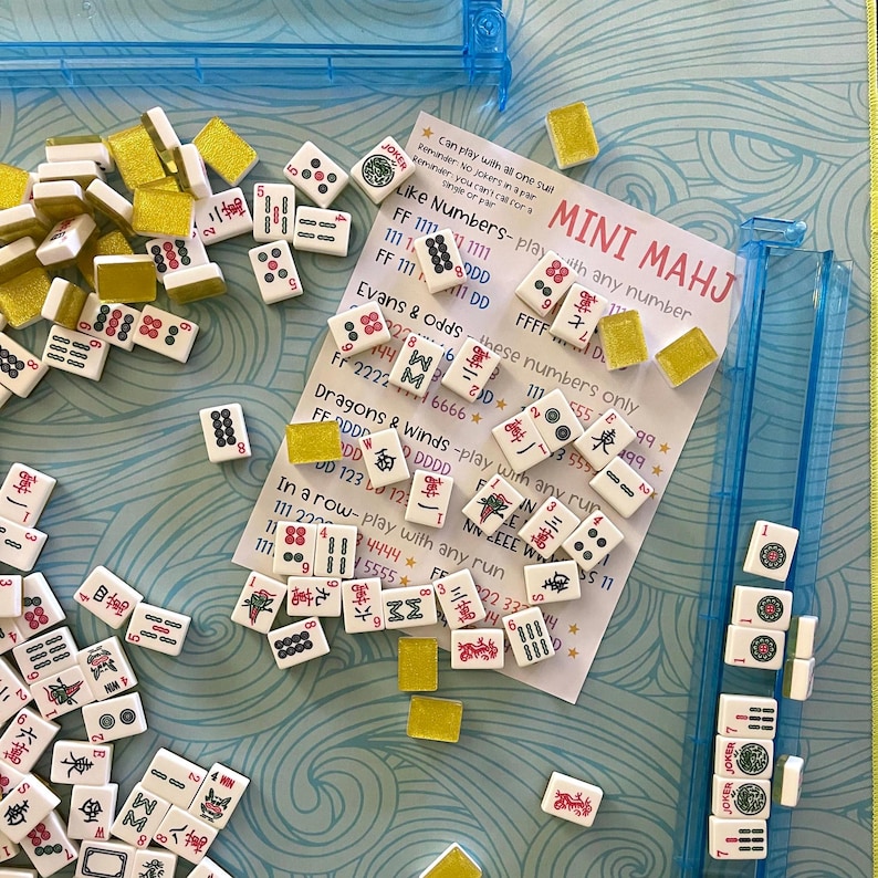 Mini Mahj- Simplified Mahjong Card for Kids - Etsy