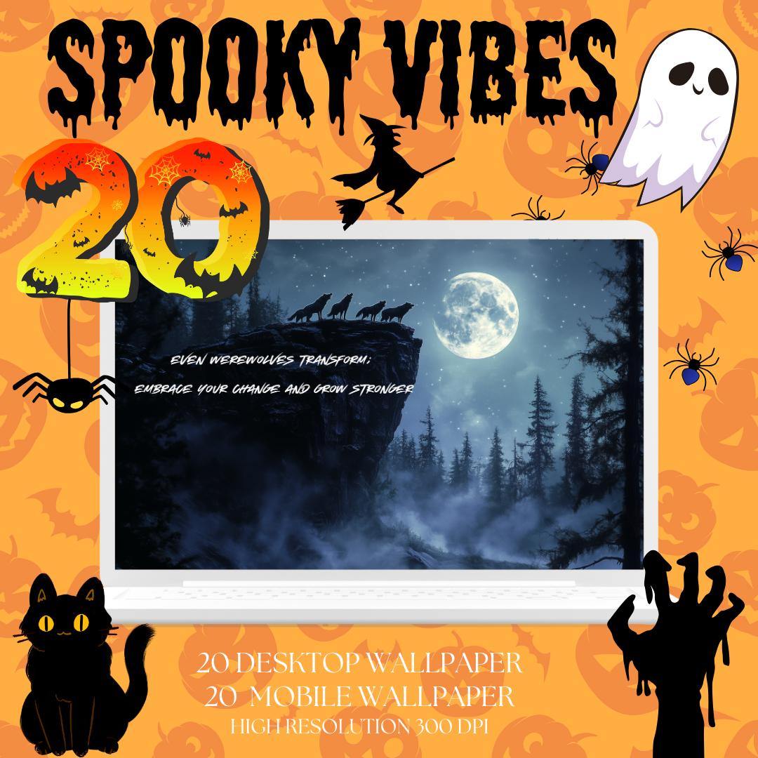 Spooky Halloween Motivational Wallpaper Set | Desktop & Mobile ...