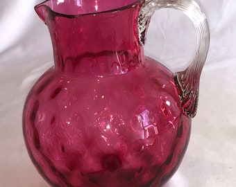 Cranberry glass | Etsy
