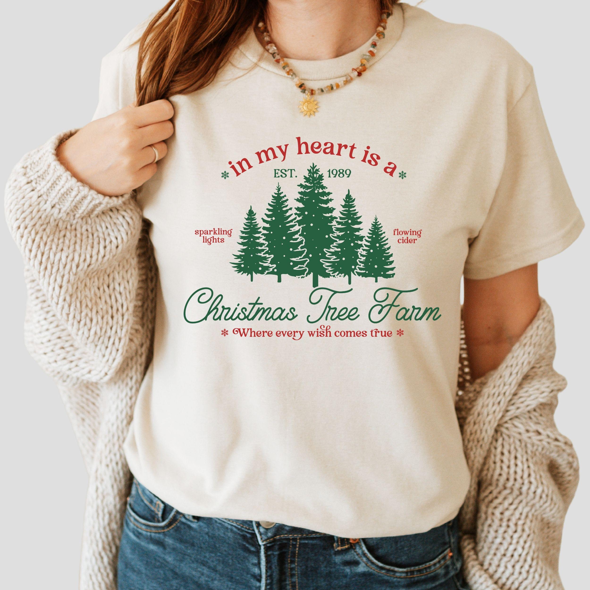 Christmas Tree Farm T-shirt: Cozy Holiday Tee - Etsy