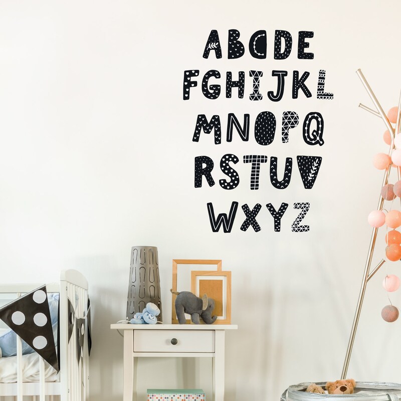Wall Alphabet Stickers - Etsy