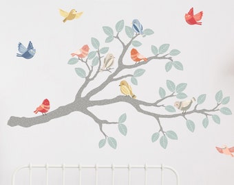 Tree Bird Wall Decal | Etsy