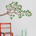 Tree Branch Wall Decal With Leaves, Branch Wall Sticker Bird Wall Decal ...