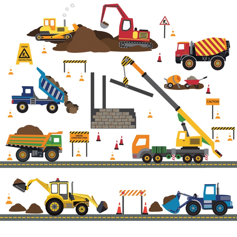 Construction Decal - Etsy