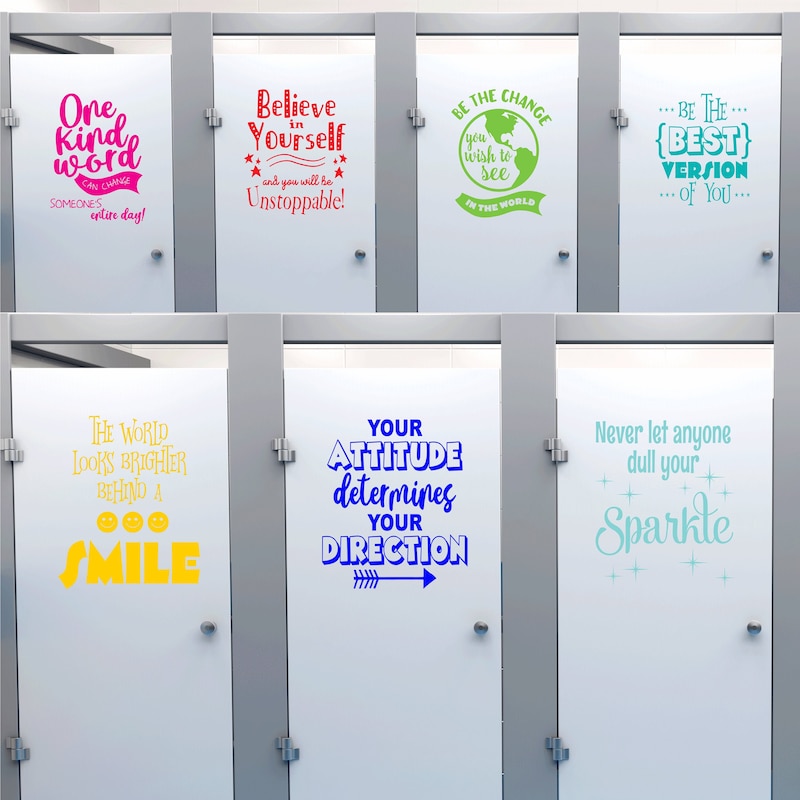 School Bathroom Decals - Etsy