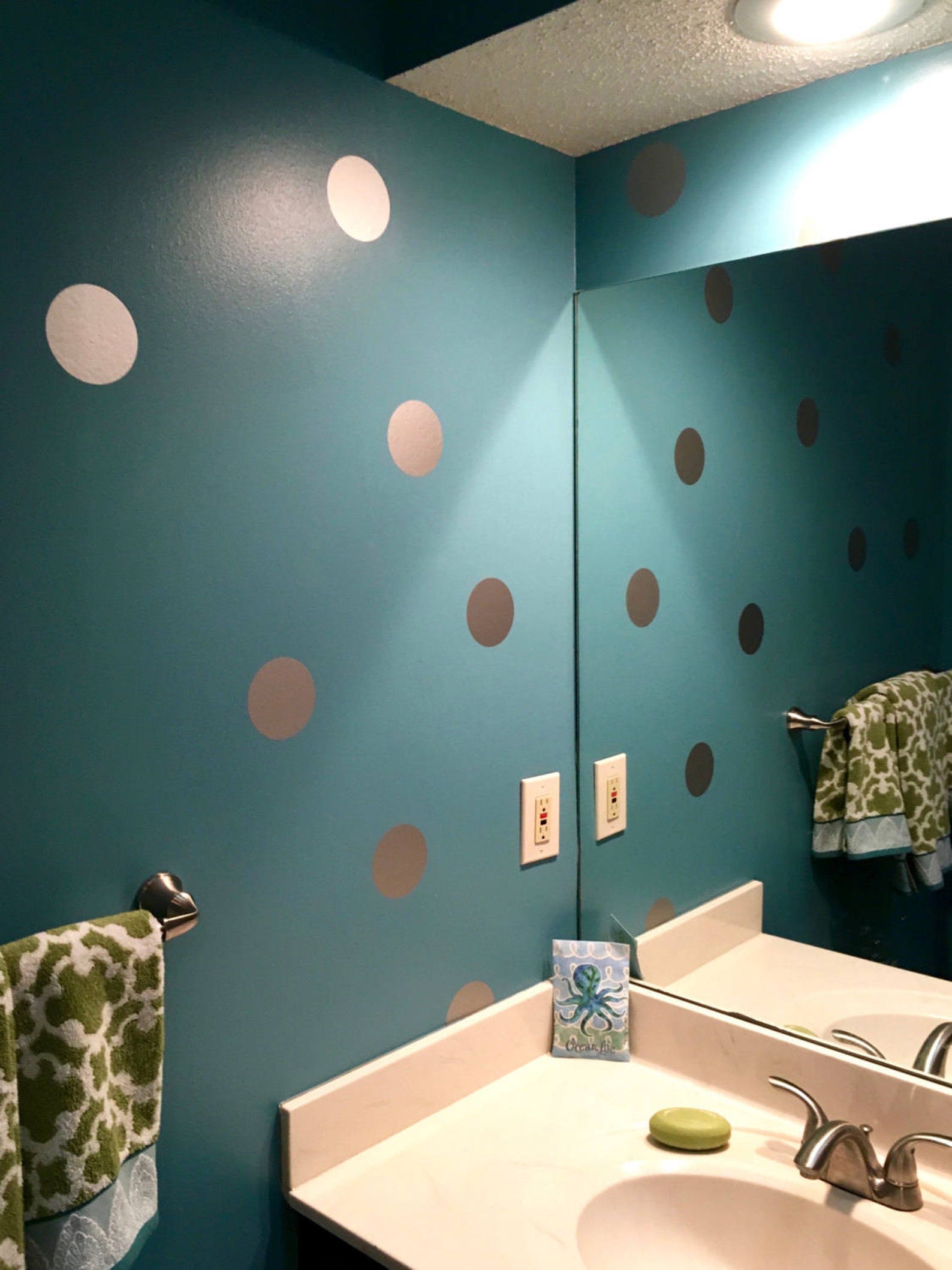 Dots Decals 30 Vinyl Wall Decals Polka Dots Wall Decals 4 Inch Round ...