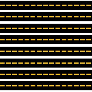 Extra Road With Lines Fabric Wall Decals 30 Ft, Peel and Stick ...