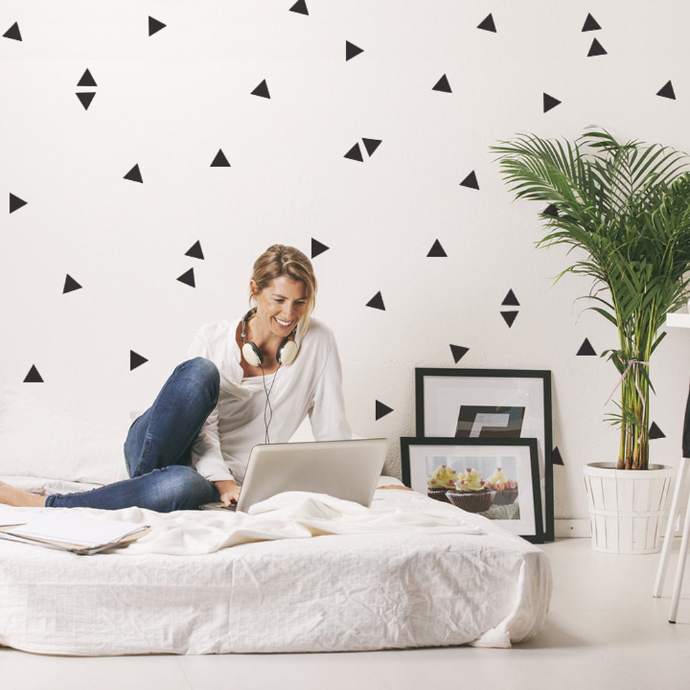 Wall Decals 120 Mini Triangle Wall Stickers Triangle Decals - Etsy