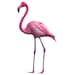 Pink Flamingo Wall Decal, Fabric Repositionable Tropical Flamingo ...