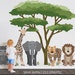 Large Acacia Tree Wall Decals, Nursery Wall Decals, Tree Wall Sticker ...