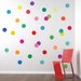 Polka Dots Decals, 36 Confetti Rainbow Polka Dot Decals, Colorful ...