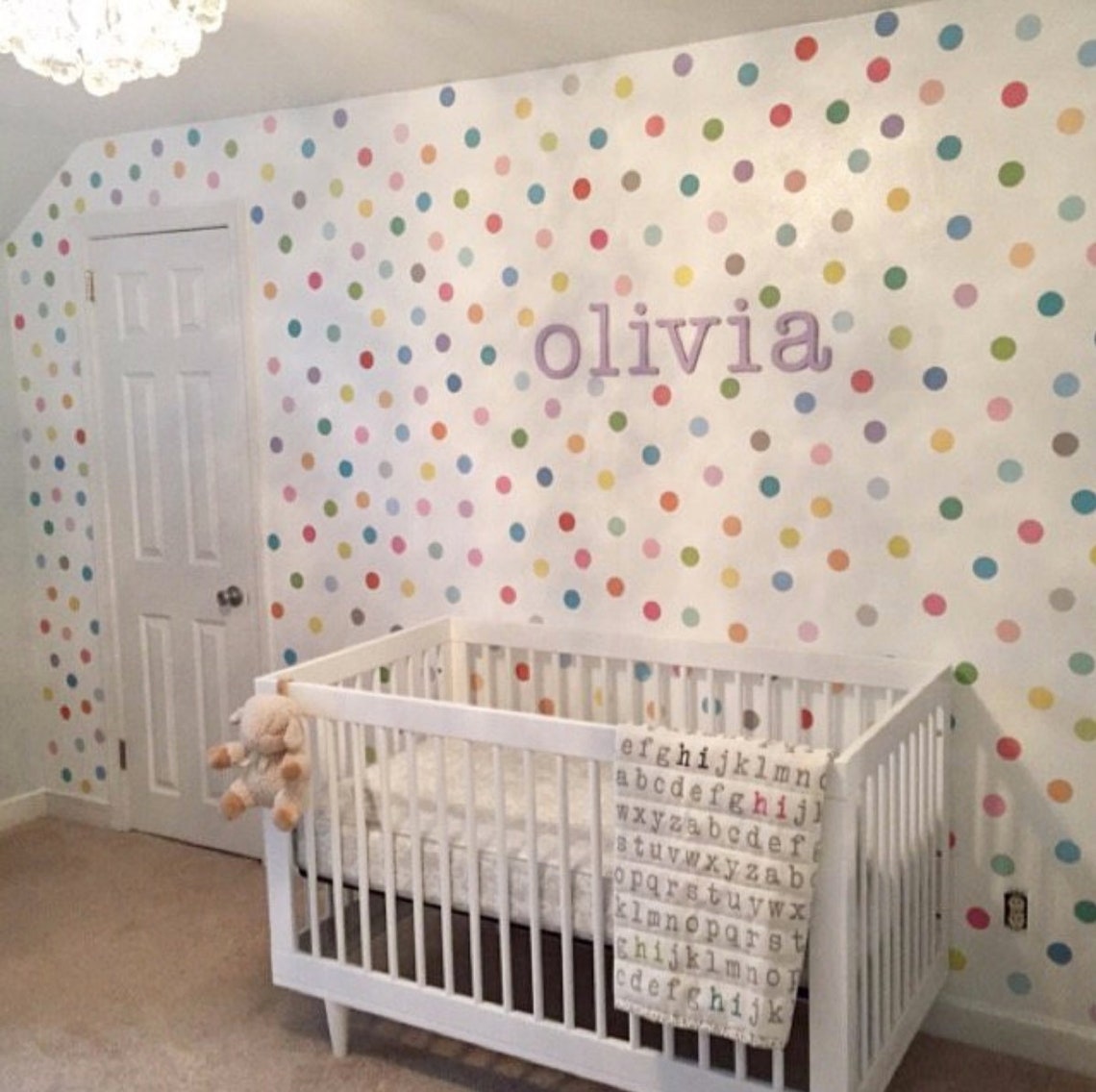 Polka Dot Wall Decals Mini Dots Sorbet Pastel Confetti Polka - Etsy