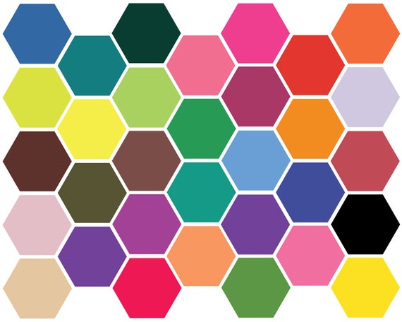 Solid Hexagon Vector