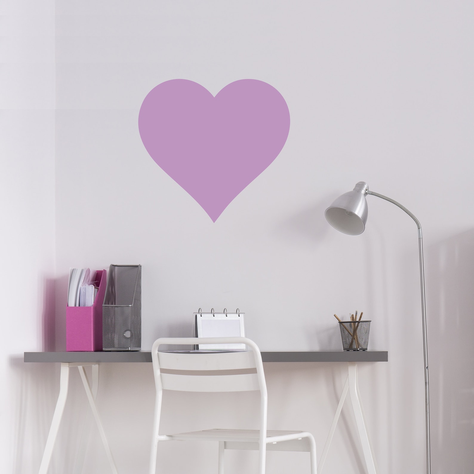 Large Metallic Gold or Silver Heart Wall Decal Peel and Stick - Etsy