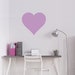Large Metallic Gold or Silver Heart Wall Decal, Peel and Stick ...