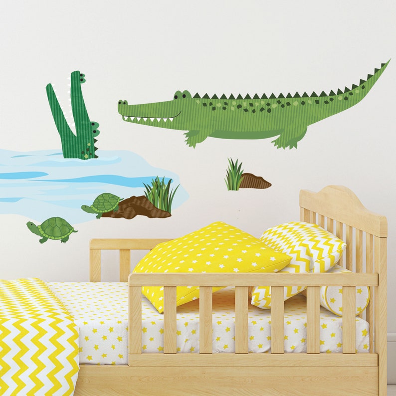 Crocodile Wall Decals Turtle Wall Decals Frog Wall Decals - Etsy