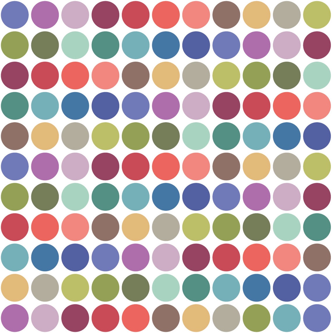 Dots Wall Decals 121 Modern Multi-color 2 Confetti Polka - Etsy