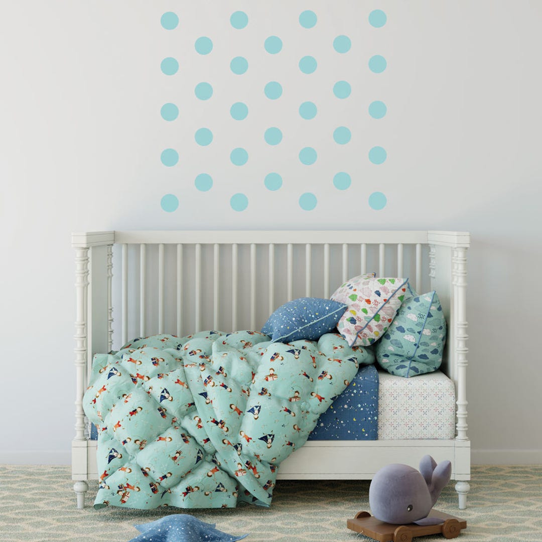 Dots Decals 30 Vinyl Wall Decals Polka Dots Wall Decals 4 Inch Round ...