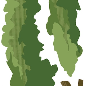 Large Acacia Tree Wall Decals, Nursery Wall Decals, Tree Wall Sticker ...