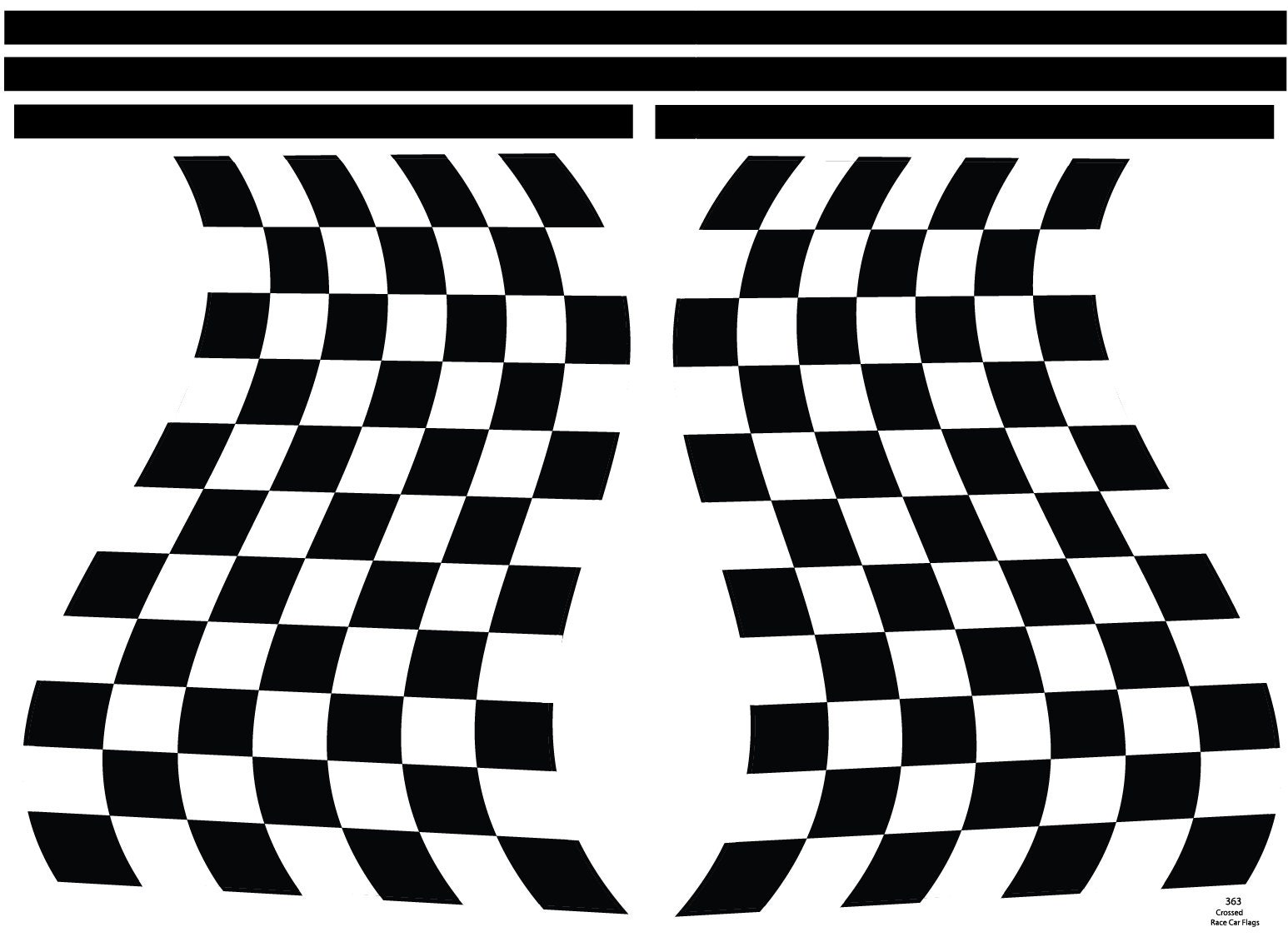 Large Racing Checkered Flags Plus Race Car Pennants Decals, Eco ...