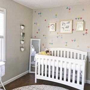 Triangle Wall Decals 96 Mini Pastel Triangle Wall Decal Fabric Matte ...