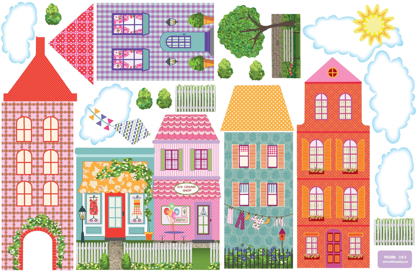 Unisex Busy Town Decals Girls and Boys Town Decals W/ | Etsy