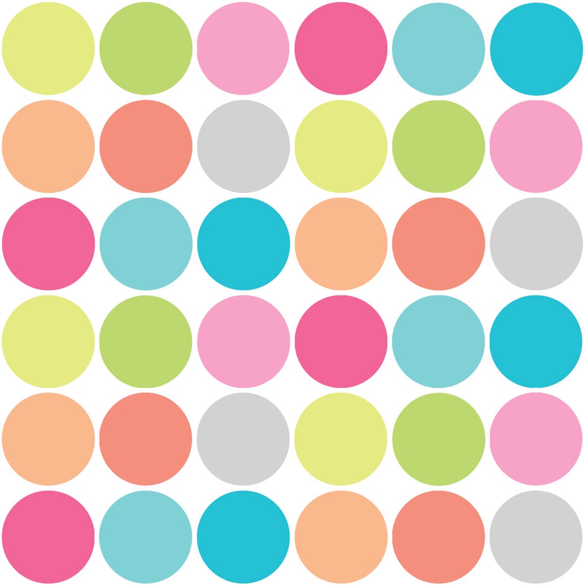 Dot Wall Decals 4 Candy Confetti Rainbow Polka Dot - Etsy