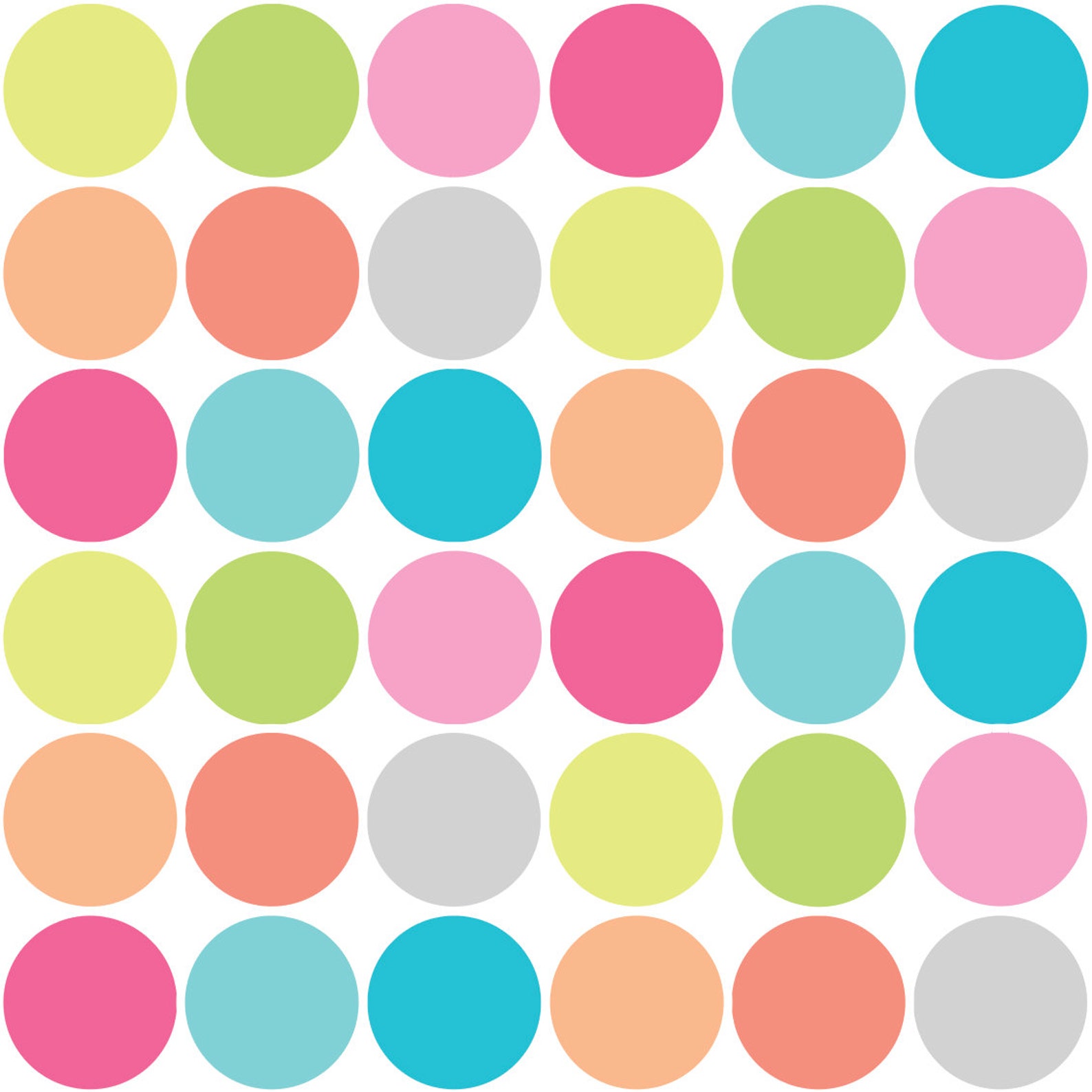 Dot Wall Decals 4 Candy Confetti Rainbow Polka Dot - Etsy