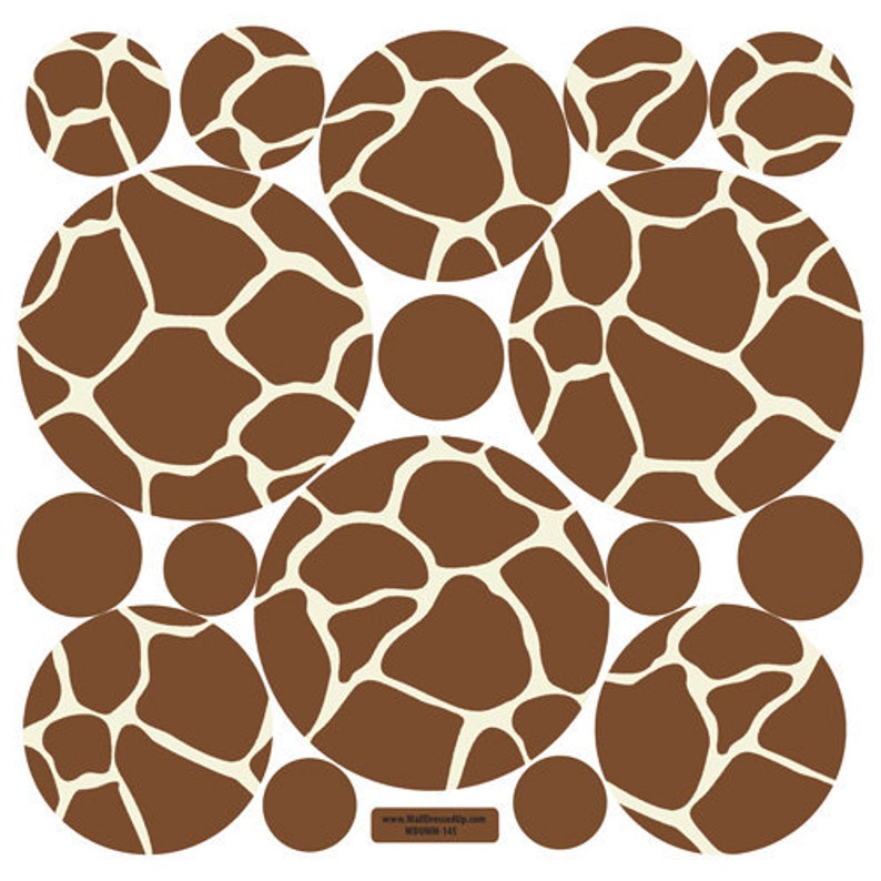 Giraffe Print Dots Wall Decals Removable & Reusable - Etsy