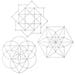 Sacred Geometry Wall Decals in Gold or Silver Metallic, Vinyl Colors ...