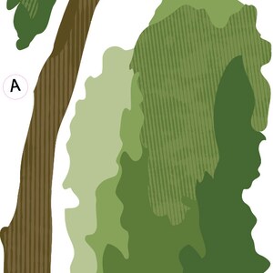 Large Acacia Tree Wall Decals, Nursery Wall Decals, Tree Wall Sticker ...