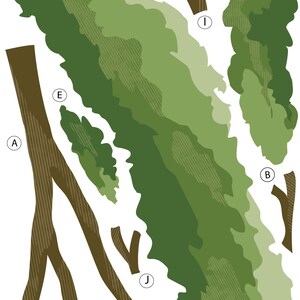 Acacia Tree Wall Decals, Nursery Wall Decals, Tree Wall Sticker ...