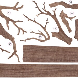 Tree Decal 7 Ft Woodland Tree Wall Decal, Bird Wall Decals Optional ...