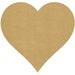 Large Metallic Gold or Silver Heart Wall Decal, Peel and Stick ...