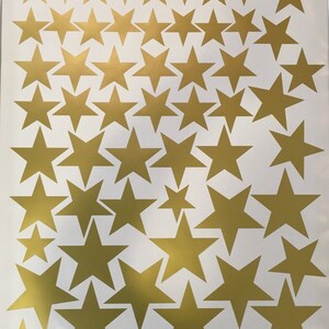 Star Wall Stickers, 5 Point Stars Vinyl Wall Decals, Star Wall Decals ...