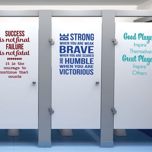 5 Inspirational Sports Quotes, Self Confidence Quotes, School Bathroom ...
