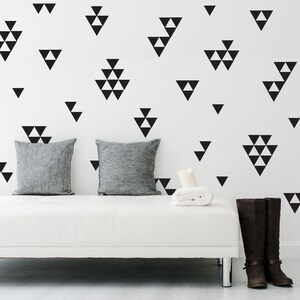 Large Triangle Wall Decals, Triangle Vinyl Decals, Peel and Stick ...